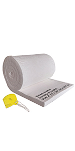 Ceramic Fiber Insulation Blanket Roll, 1″ x 24″ x 25′, 2400F 8# Density ...